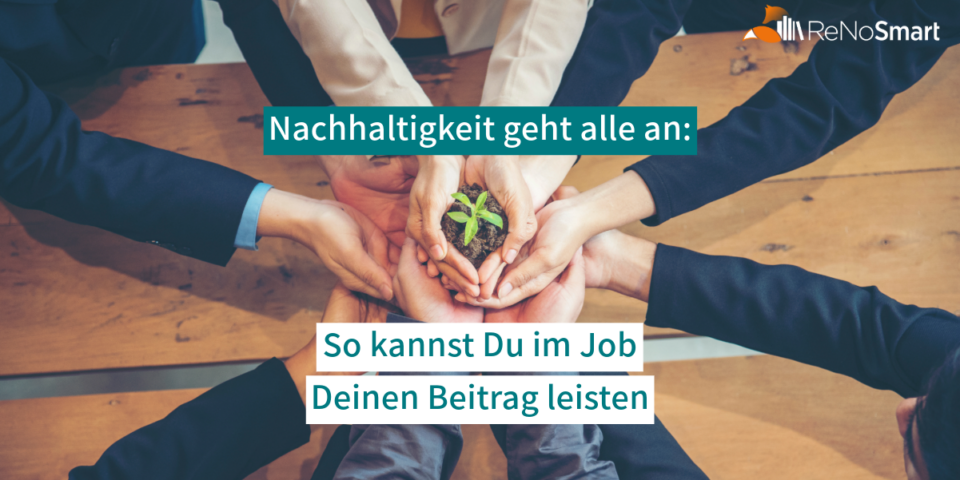 Nachhaltigkeit geht alle an: So kannst Du im Job Deinen Beitrag leisten ...