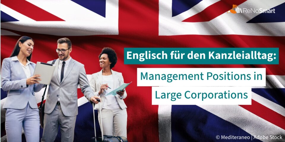 Englisch für den Kanzleialltag: Management Positions in Large ...